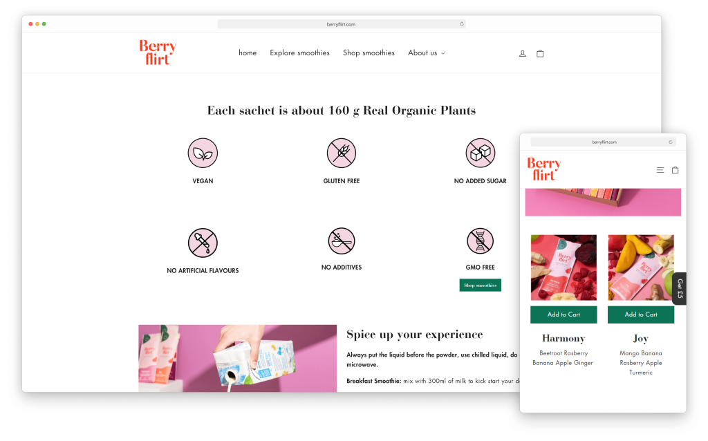 Berry Flirt | Shopify | Case Study | magic42
